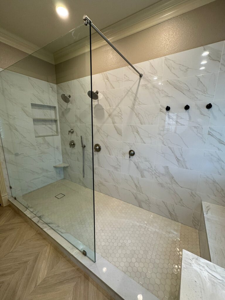 Walk-In Shower Master Bathroom Remodel in Plano, TX